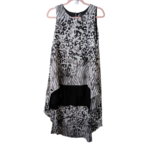 Patrizia Luca | Tops | P Luca Milano Animal Print High Low Sleeveless ...